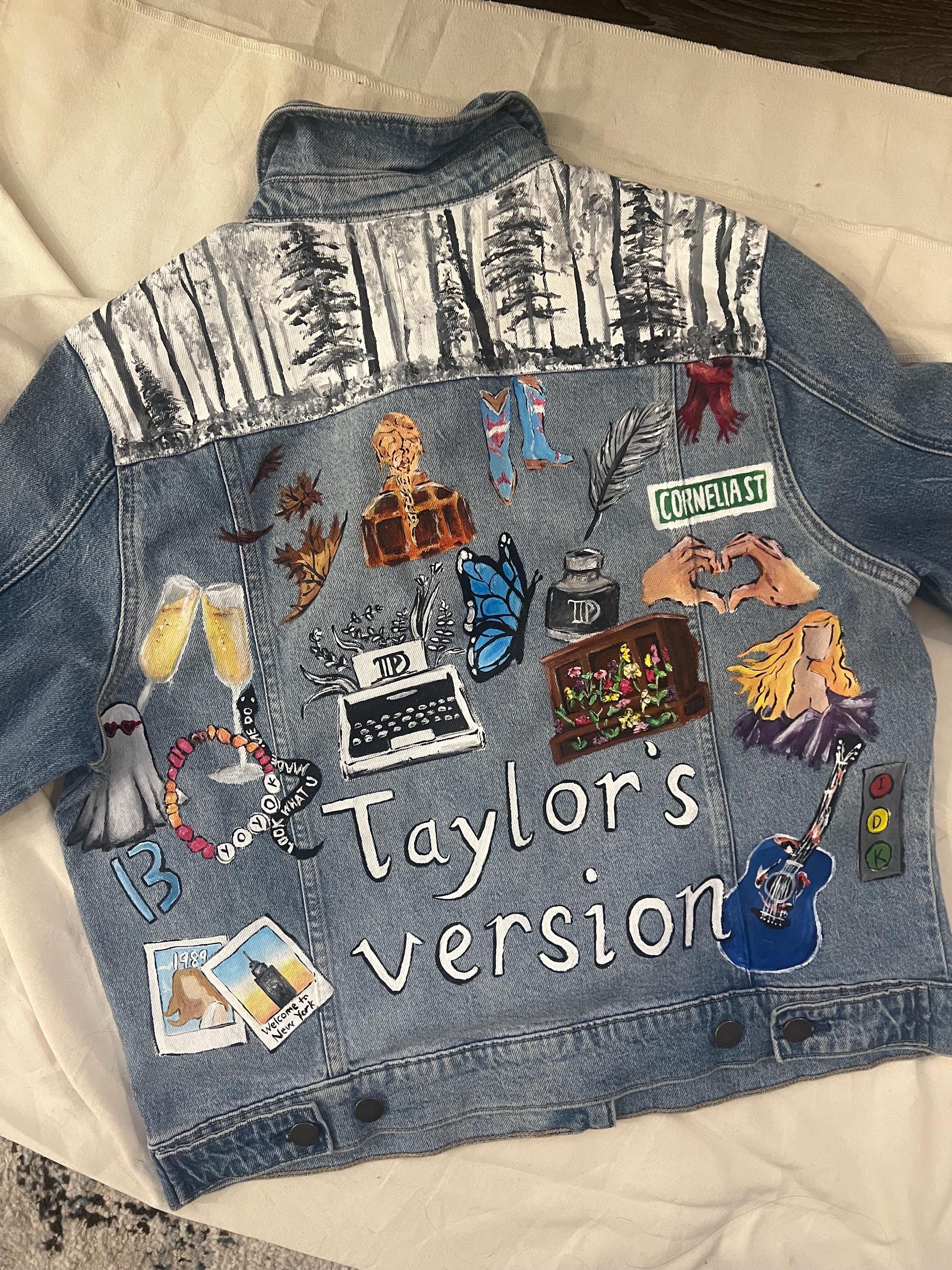 Custom Hand-painted Denim Jacket: Fan Art, Concert Wear, Gift - Made to ...