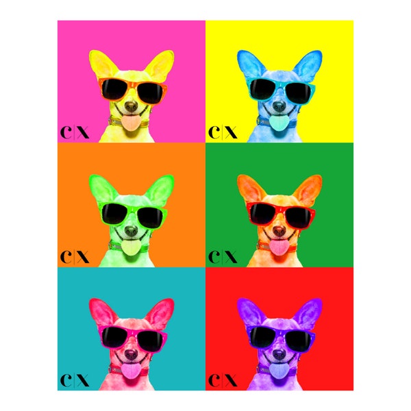 Andy Warhol Dog Art - Etsy