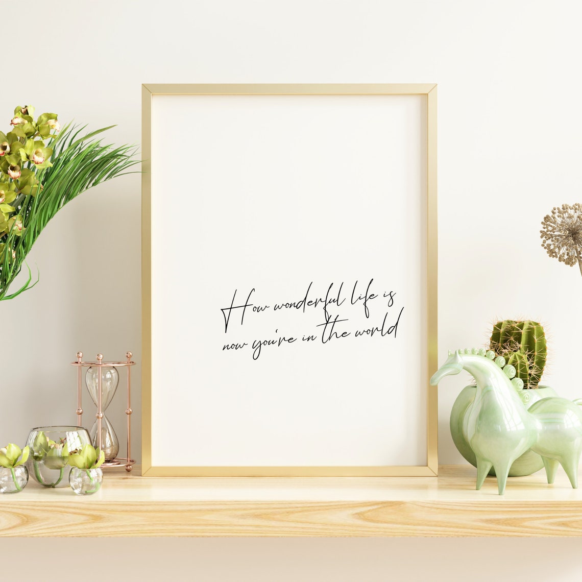 Printable Nursery Wall Art, Kids Room Quote Print, Minimalist Home ...