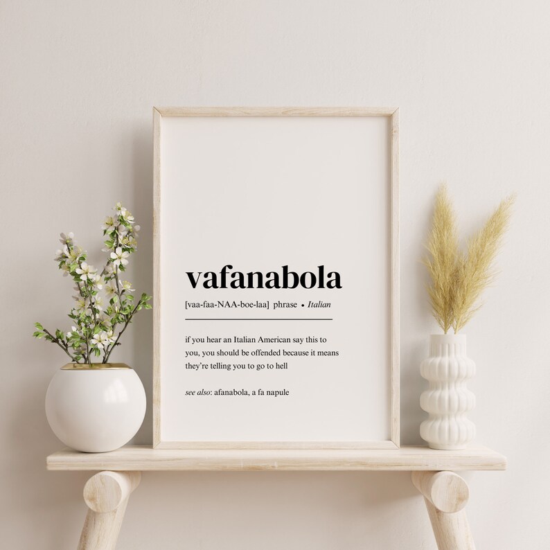 PRINTABLE Italian Definition Wall Art Italian Slang Print - Etsy