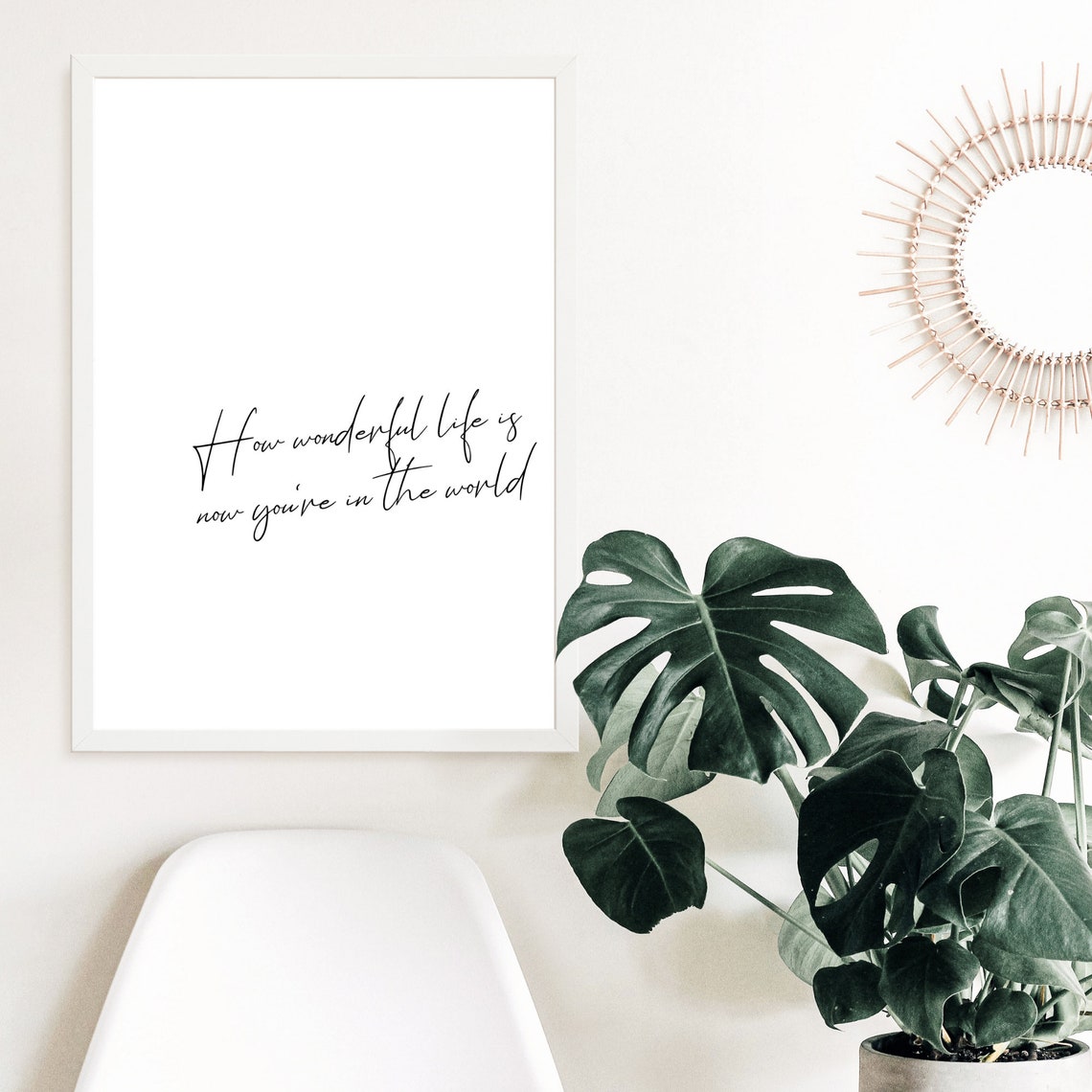 Printable Nursery Wall Art, Kids Room Quote Print, Minimalist Home ...