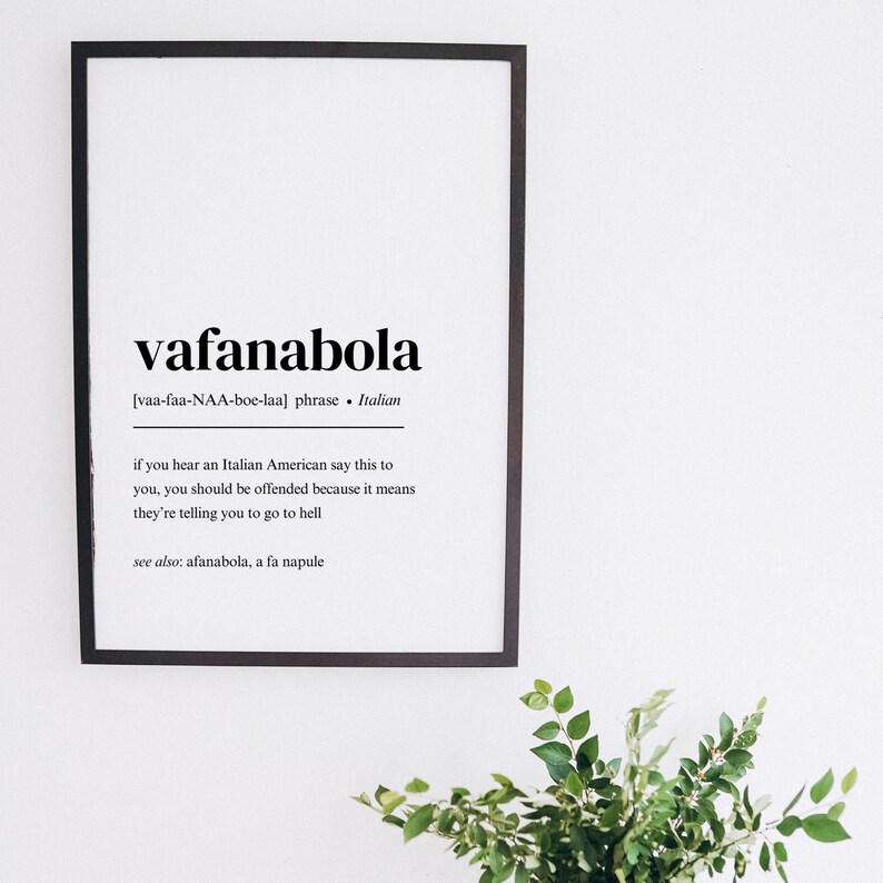 PRINTABLE Italian Definition Wall Art Italian Slang Print - Etsy