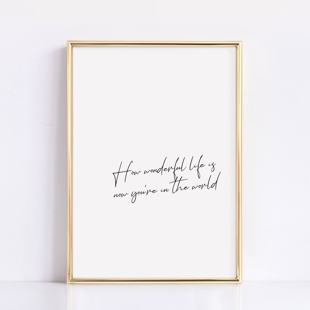 Printable Nursery Wall Art, Kids Room Quote Print, Minimalist Home ...