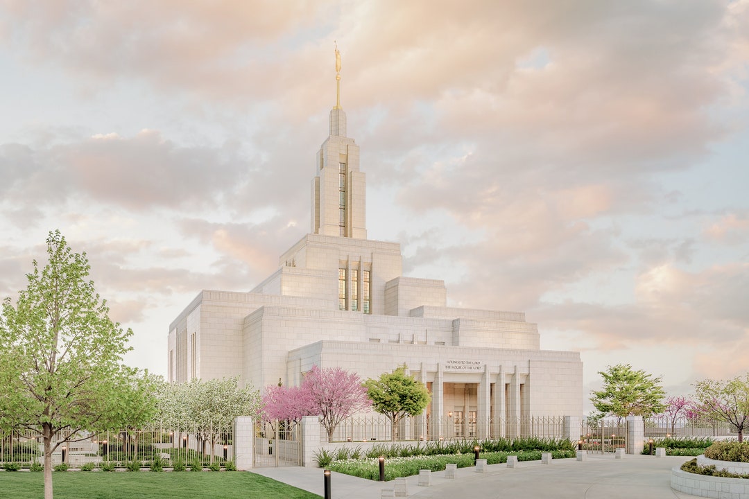 Draper Utah Temple Photo Digital Art - Etsy