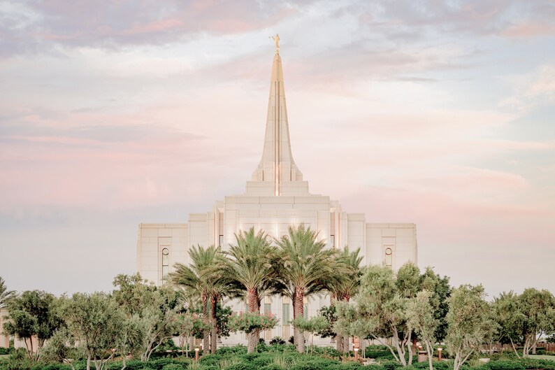Gilbert Arizona Temple Photo Digital Art - Etsy