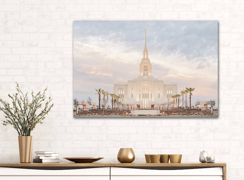 Red Cliffs Utah Temple Photo Digital Art - Etsy