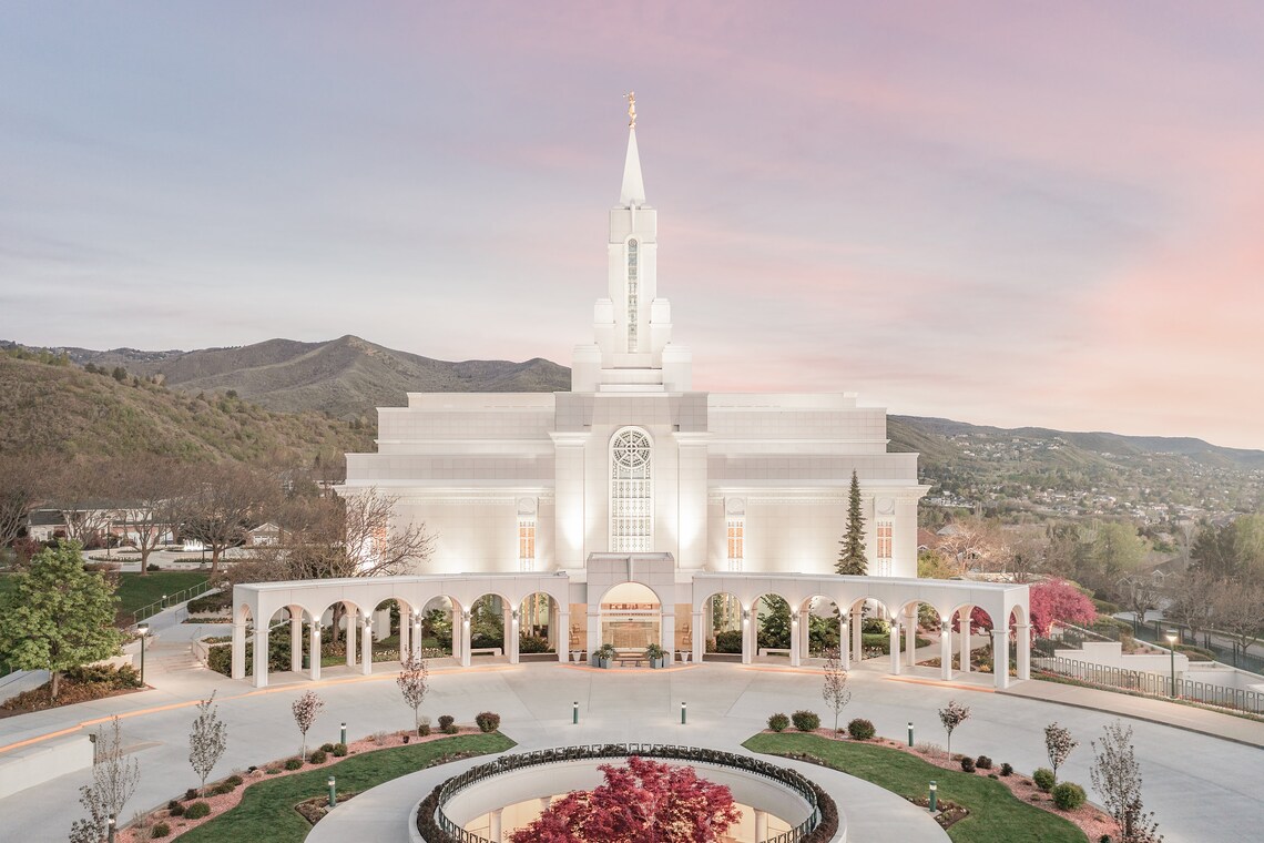Bountiful Utah Temple Photo Digital Art - Etsy