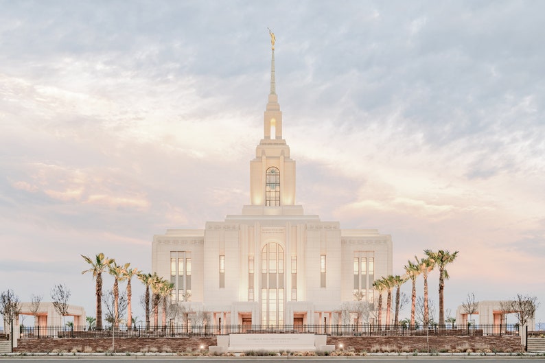 Red Cliffs Utah Temple Photo Digital Art - Etsy