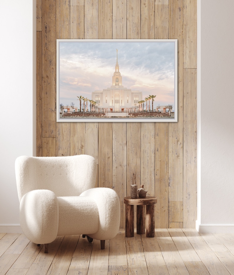 Red Cliffs Utah Temple Photo Digital Art - Etsy