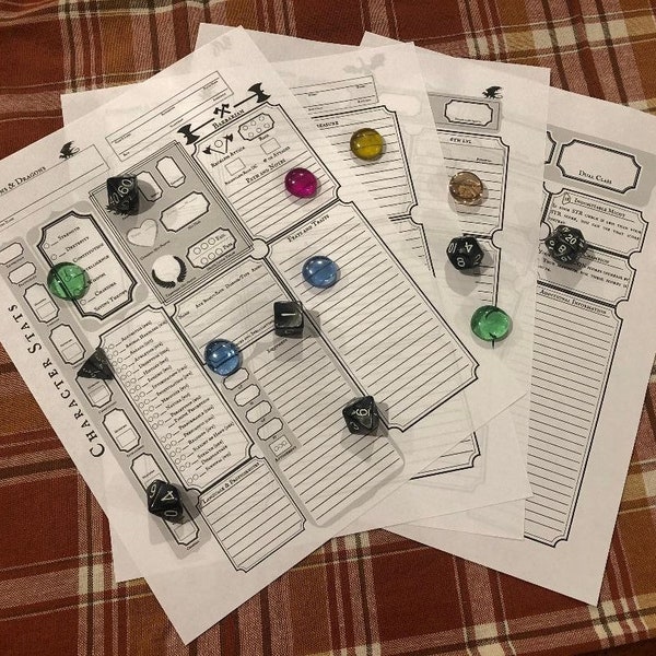 Dungeons and Dragons Barbarian Character Sheet - Etsy