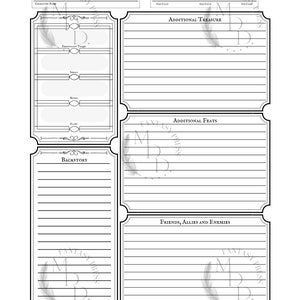 Bard Character Sheet Dungeons & Dragons 5e - Etsy