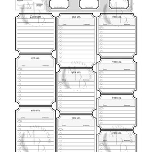 Paladin Character Sheet Dungeons & Dragons 5e - Etsy