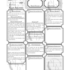 Bard Character Sheet Dungeons & Dragons 5e - Etsy