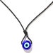 Evil Eye Necklace, Black Cord String Necklace, Evil Eye Nazar Pendant ...