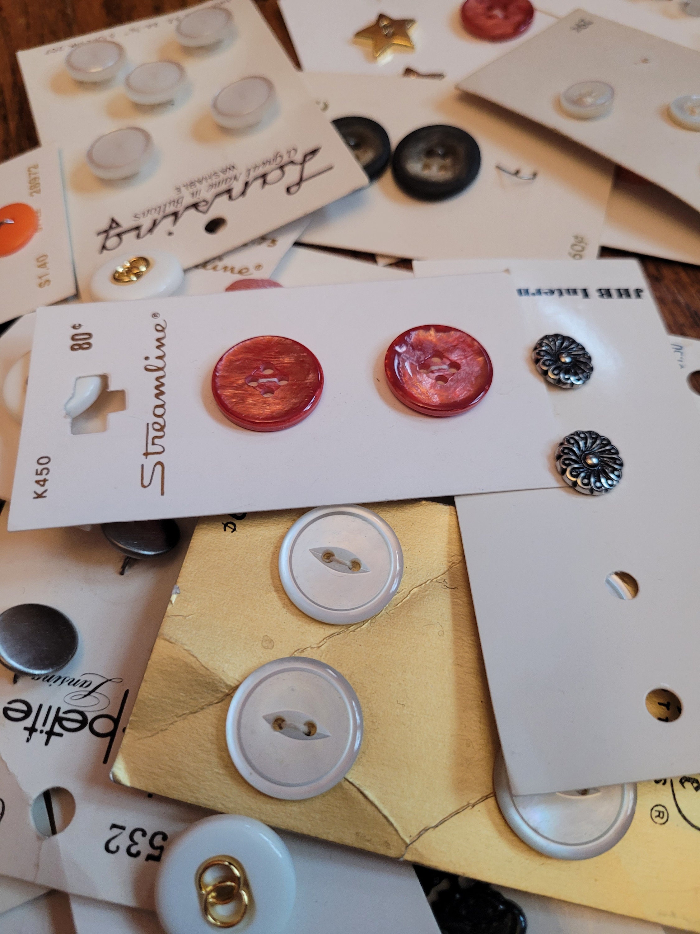 Collection of Miscellaneous Button Cards 26 - Etsy