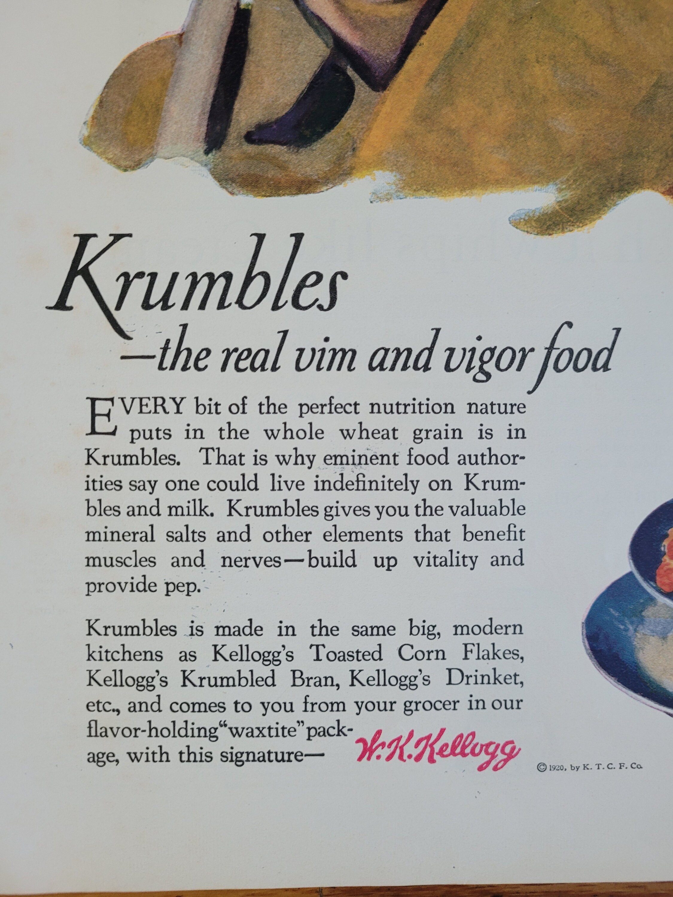 Kellogg's Shredded Krumbles Ad | Illustrated by Andrew Loomis | "the ...
