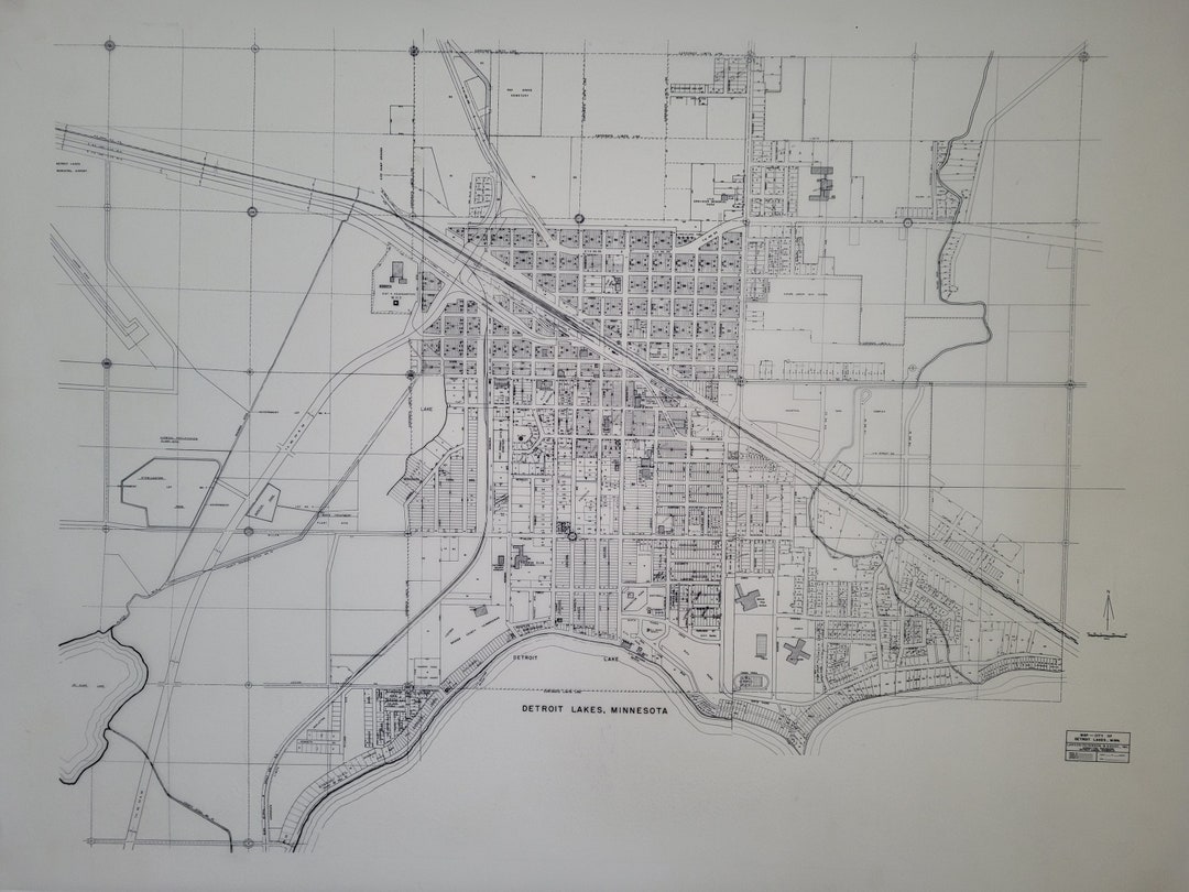 Minnesota Maps | Detroit Lakes | General & Water Distribution, Sanitary ...