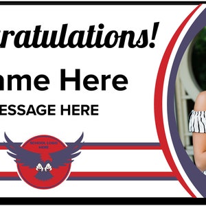 Custom Graduation Banner Class of 2023 High School Grad - Etsy