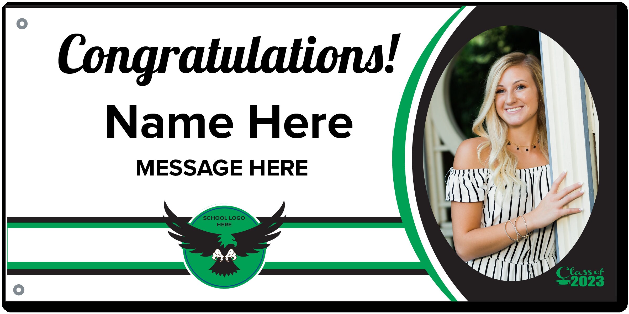 Custom Graduation Banner Class of 2023 High School Grad - Etsy