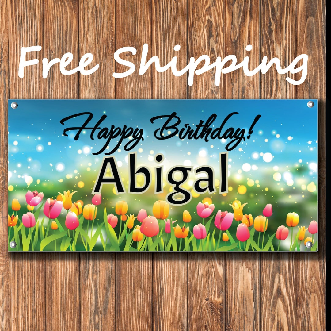 Custom Personalized Birthday Banner Birthday Sign Birthday Banner ...