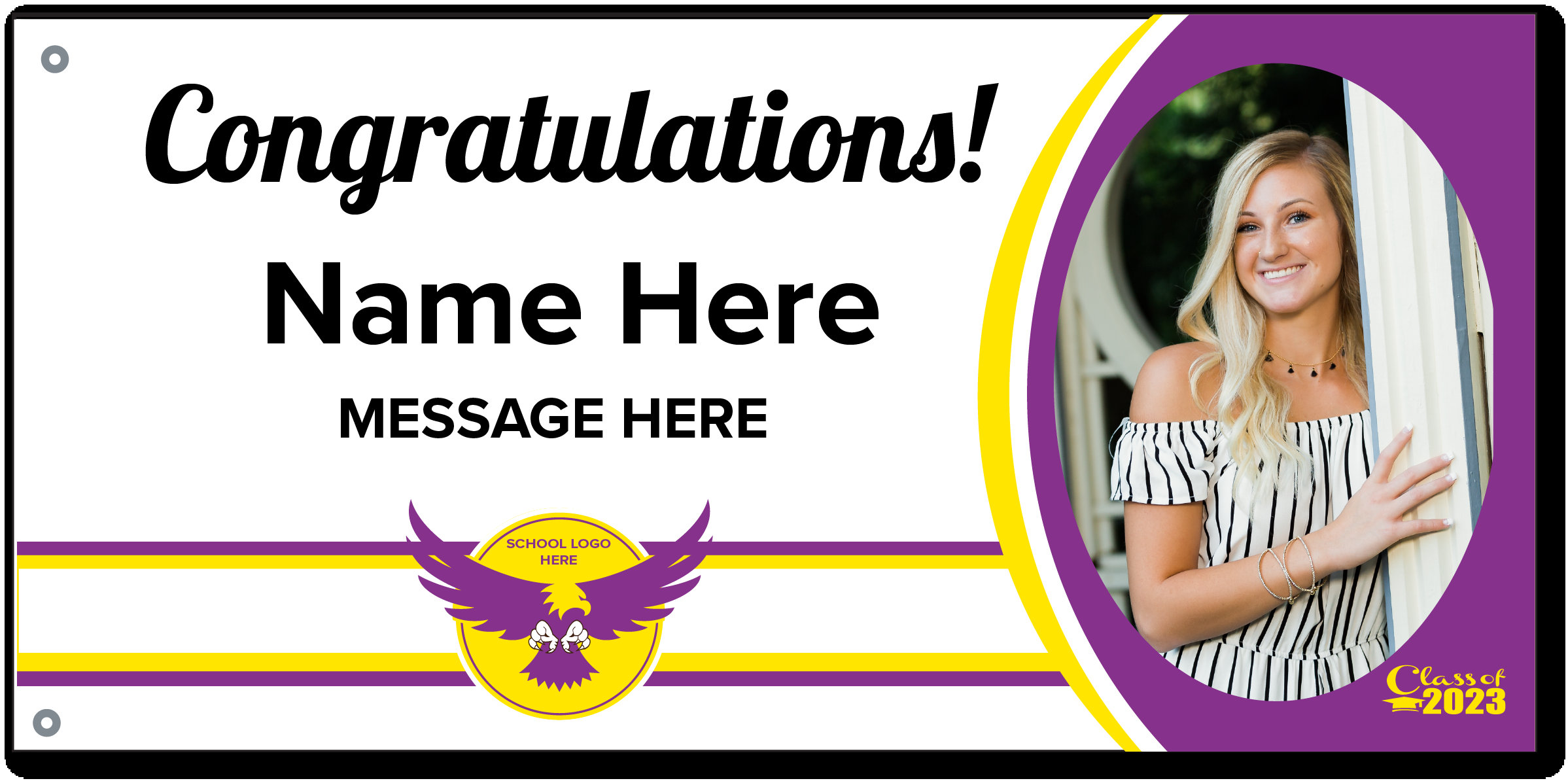 Custom Graduation Banner Class of 2023 High School Grad - Etsy