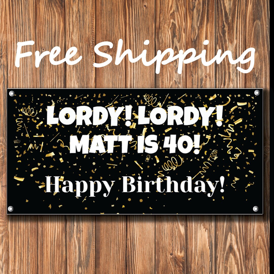 Custom Personalized Birthday Banner Birthday Sign Birthday Banner ...