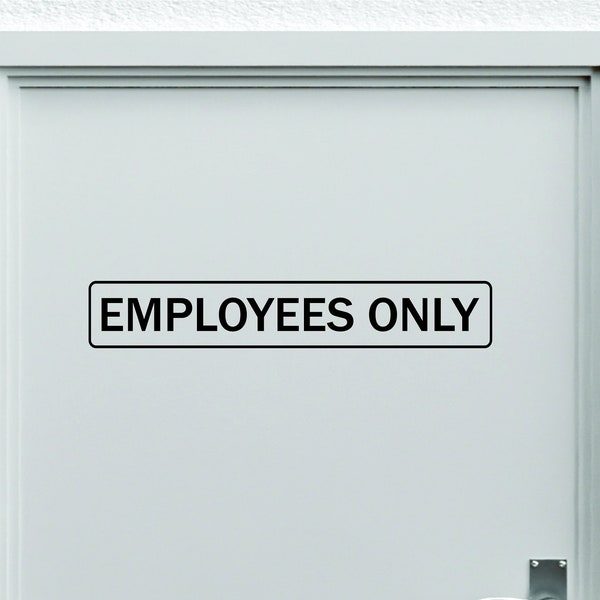 Employee Only Sticker - Etsy