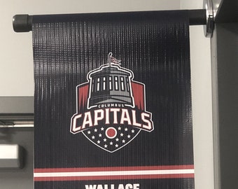 Hockey Dressing Room Door Banner Flag With Magnet Pole 12in X 18in ...