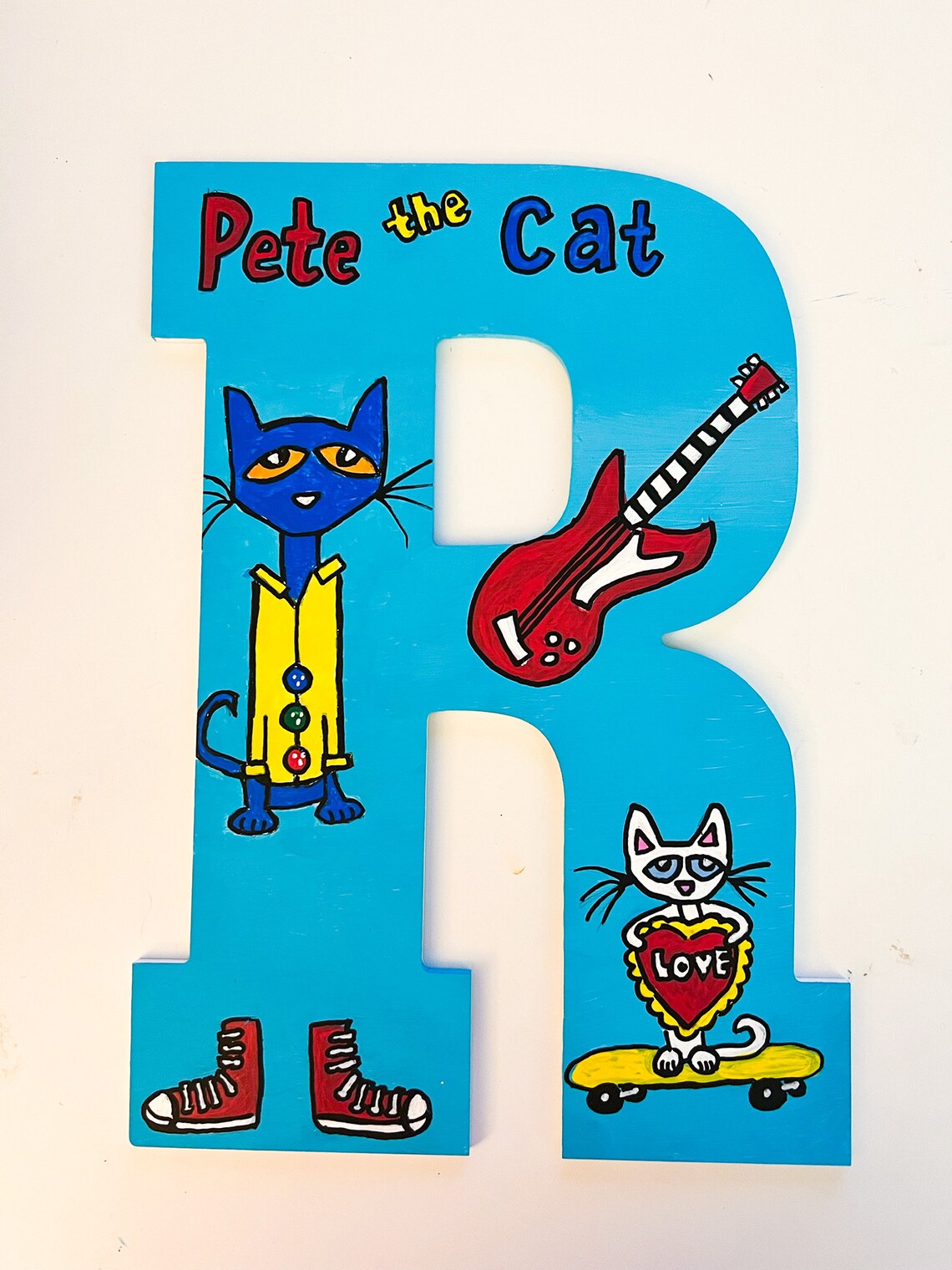Hand Painted Story Book Letters | READ, Classroom Decor, Gift for ...