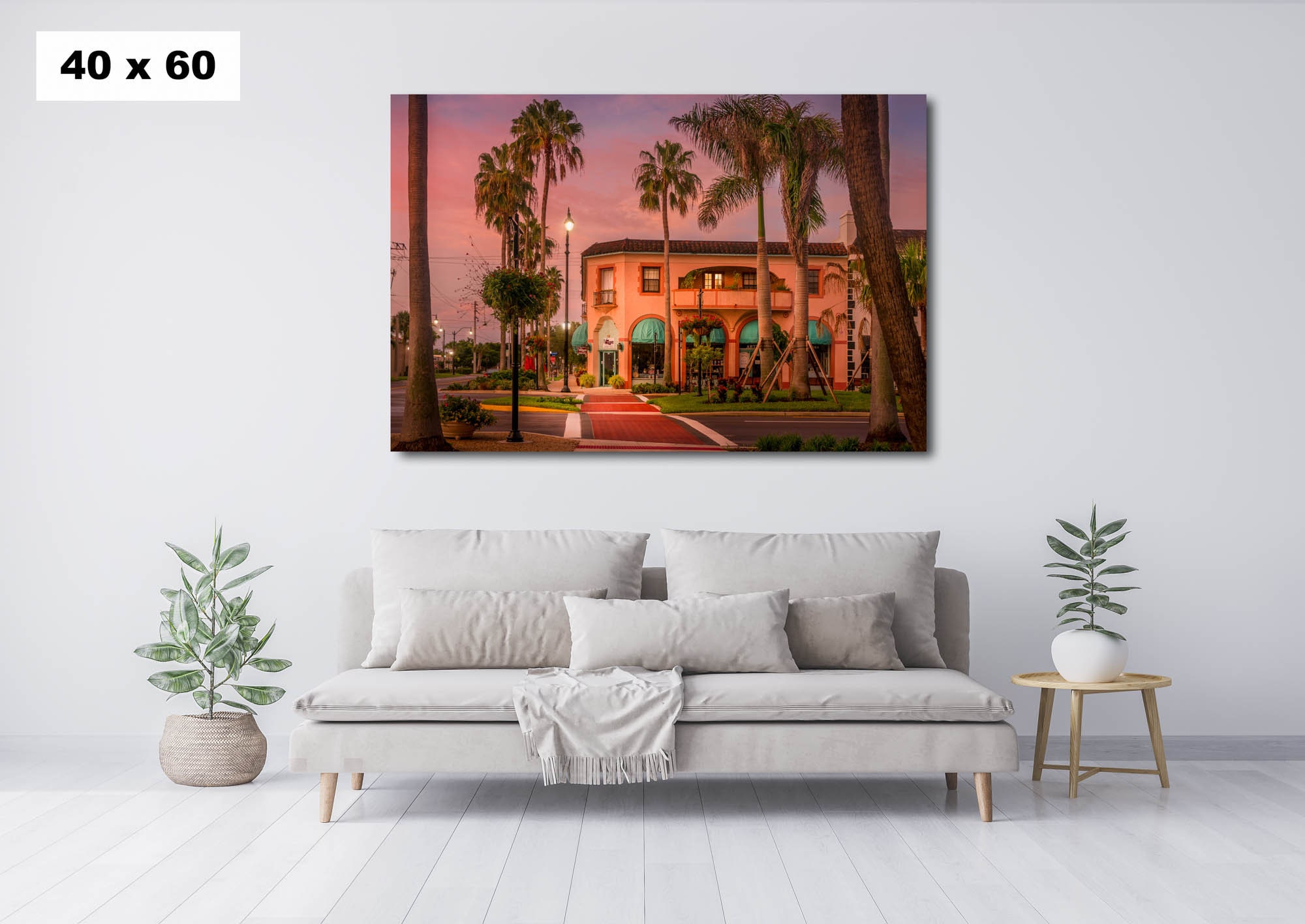 Downtown Venice Florida, Canvas Print, Photo Print, Historic Building ...