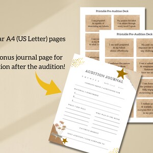 Actor Affirmation Cards: Printable Pre-audition Deck (digital Download ...