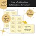 Actor Affirmation Cards: Law of Attraction Printable Deck (canva ...