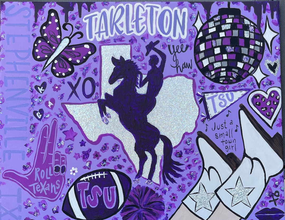 Tarleton State University Custom College Art - Etsy