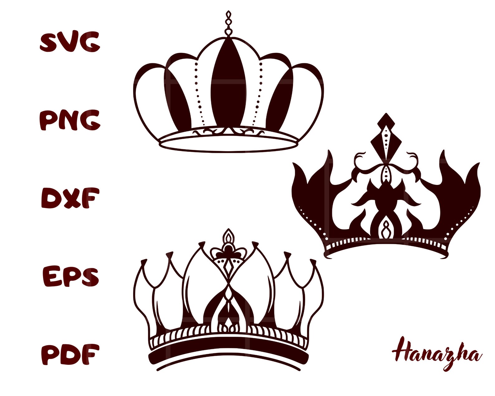 Crown SVG Bundle, Crown Svg, Tiara Svg, Queen Tiara Svg, Princess Tiara ...