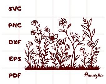 Spring Svg Png Rounded Flowers Svg Circle Flower Svg - Etsy