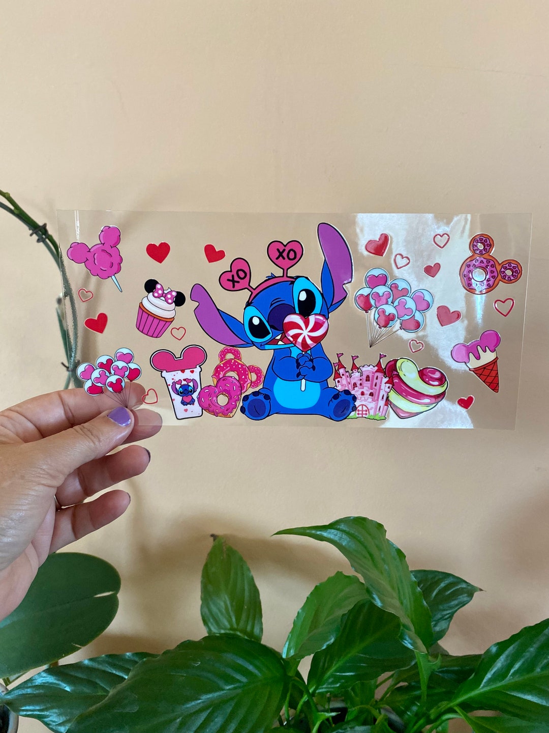 Uv Dtf Cup Wrap Stitch 16 Oz Can Glass Wrap, Uvdtf Decals, Cute Tumbler ...