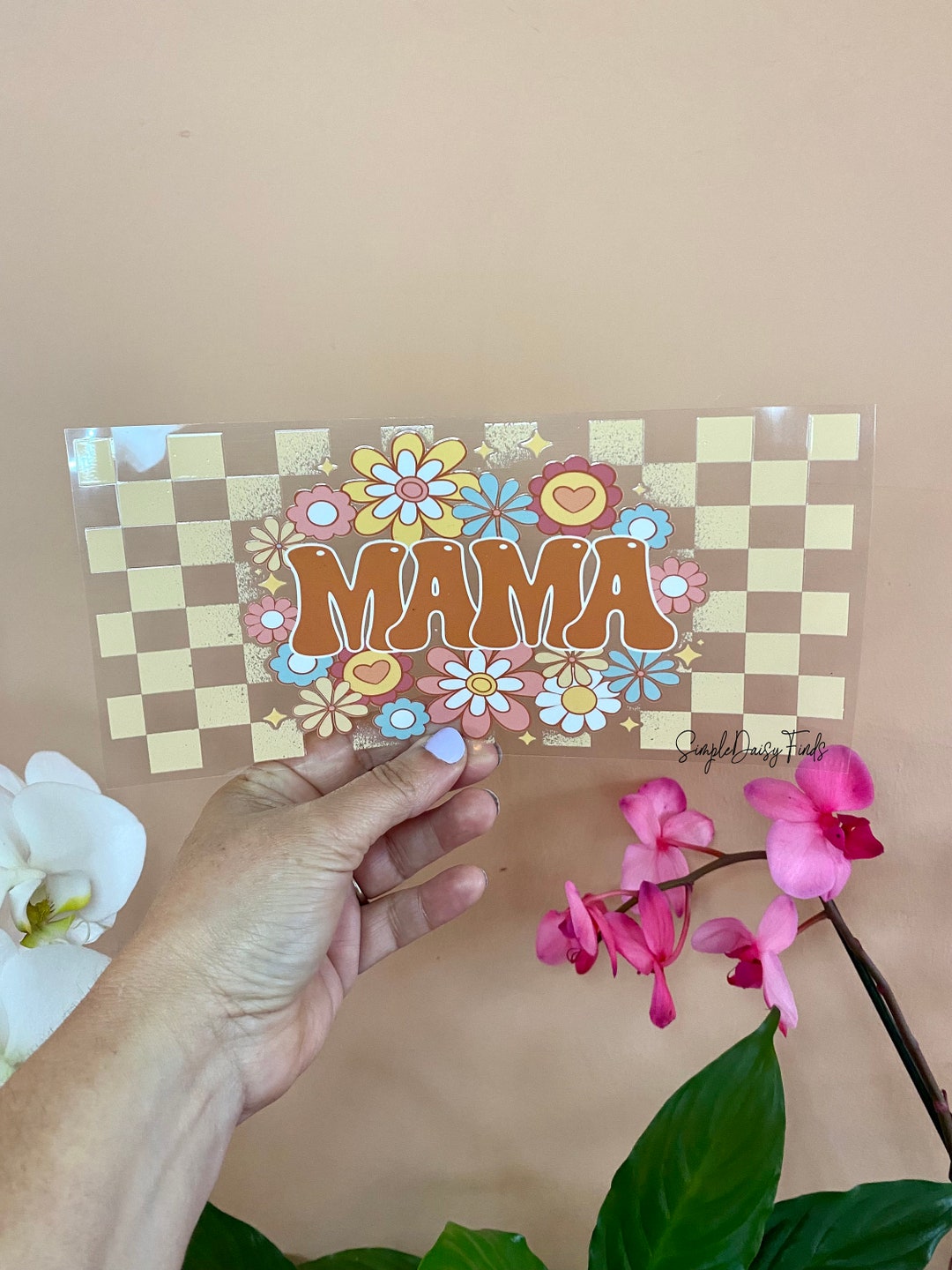 Uvdtf Mothers Day Cup Wrap, Uvdtf Mama Decal, Uv Dtf Permanent Stickers ...
