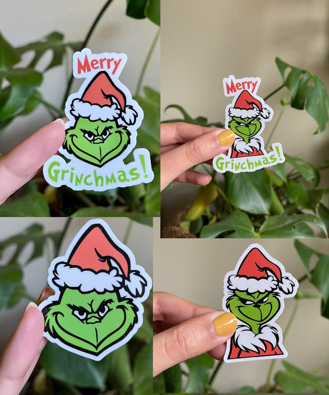 Grinch Themed Bundle Stickers Christmas Themed Stickers Grinchmas ...