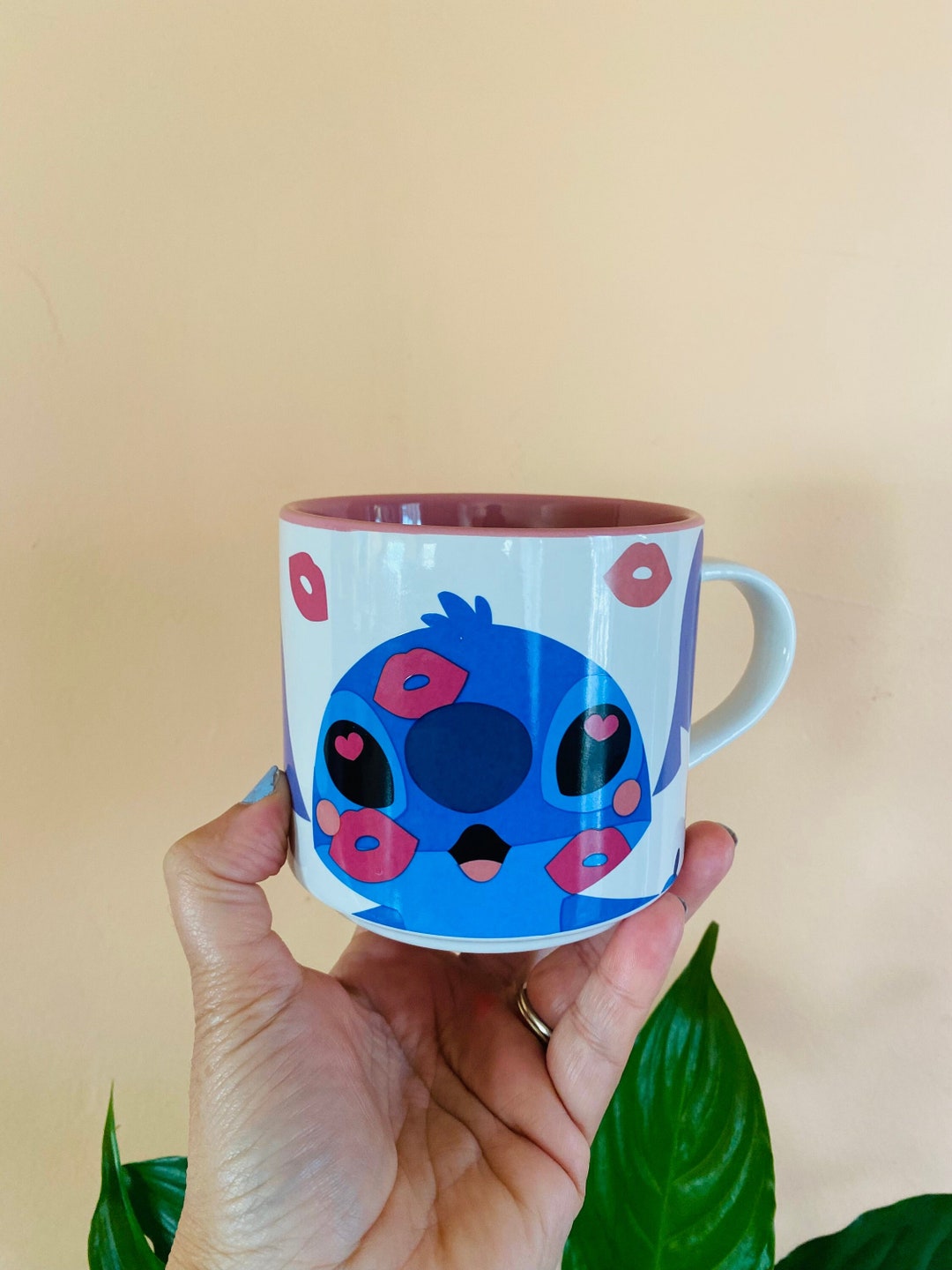 Stitch Themed Coffee Mug, Stitch Coffee Cup, Cute Valentine Stitch Mug ...