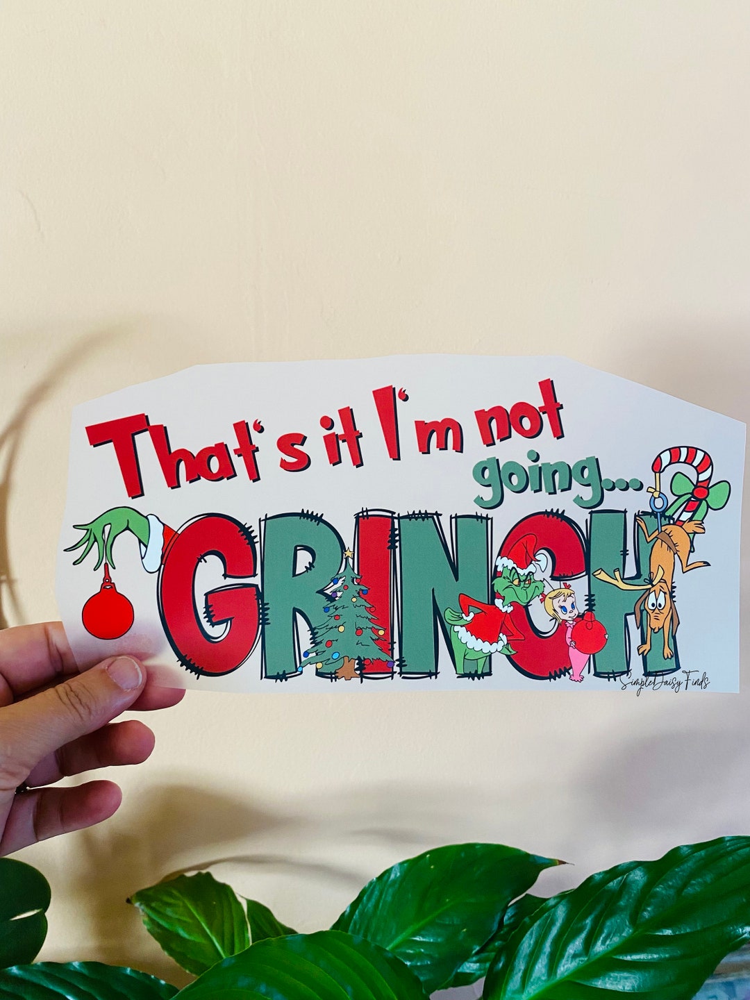 Dtf Grinch Transfer Ready to Press Grinch Transfer Thats It - Etsy