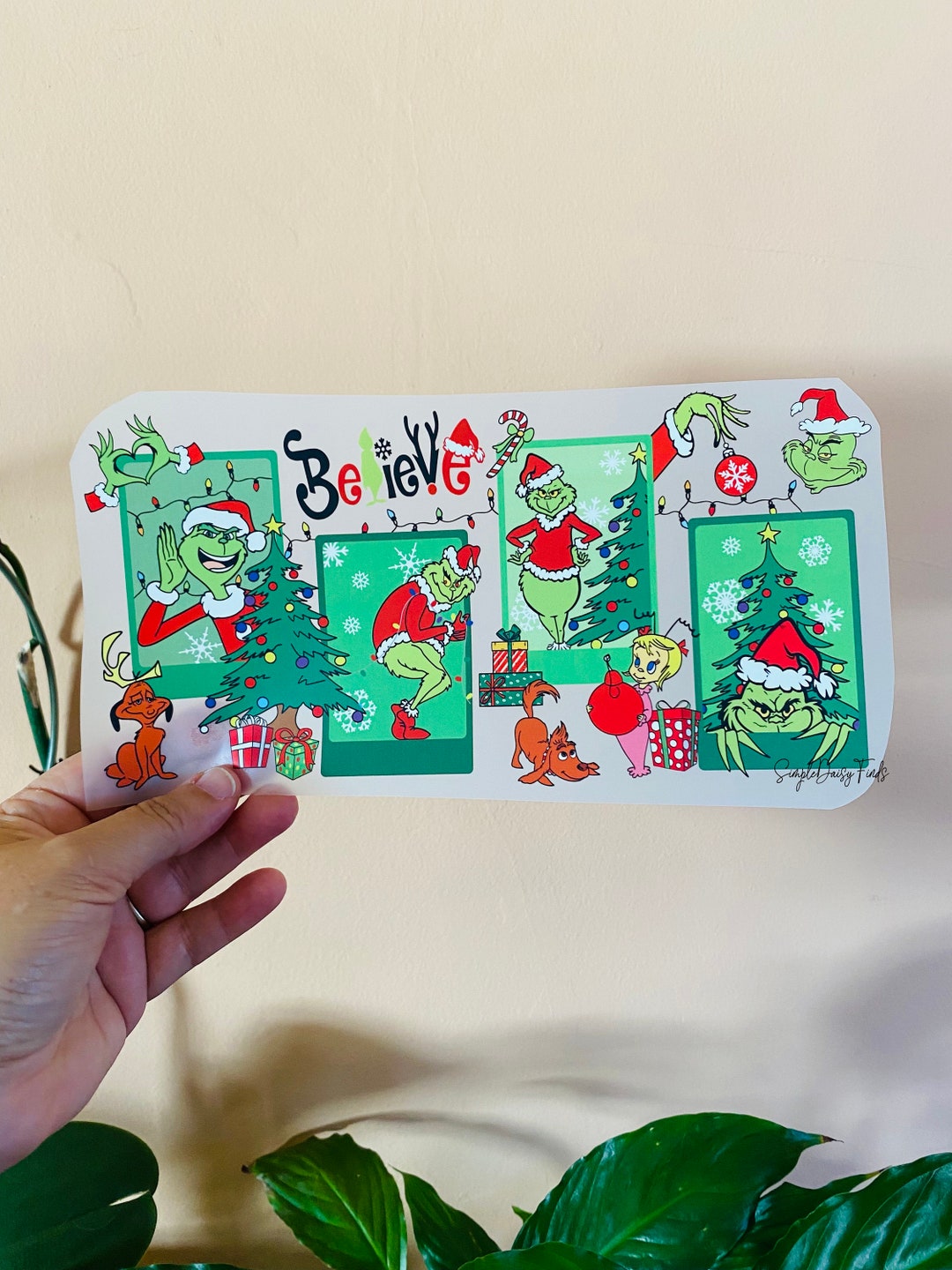 DTF Transfer Ready to Ship Dtf Transfer Grinch Themed Transfer Grinch ...