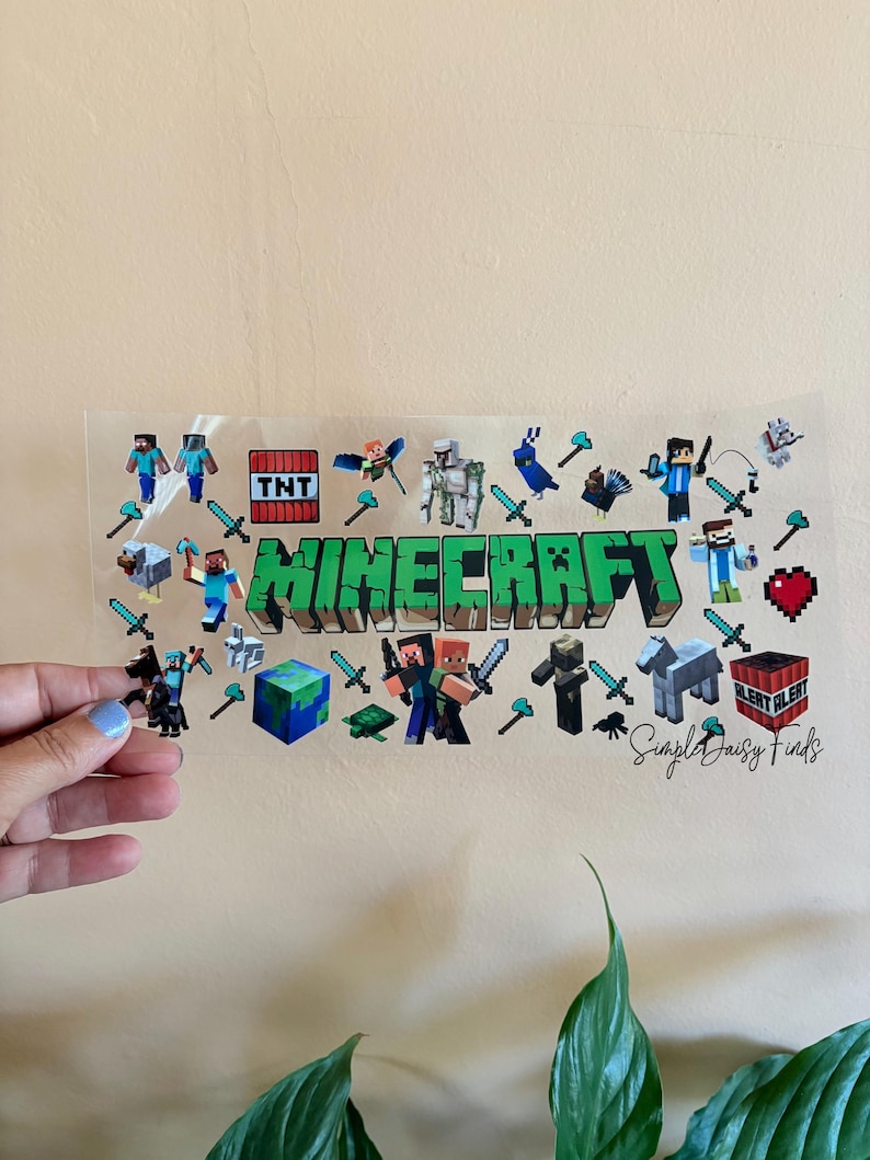 Uvdtf Pixel Characters, Uvdtf Wraps for Kids, Uvdtf Cup Wraps Ready to ...