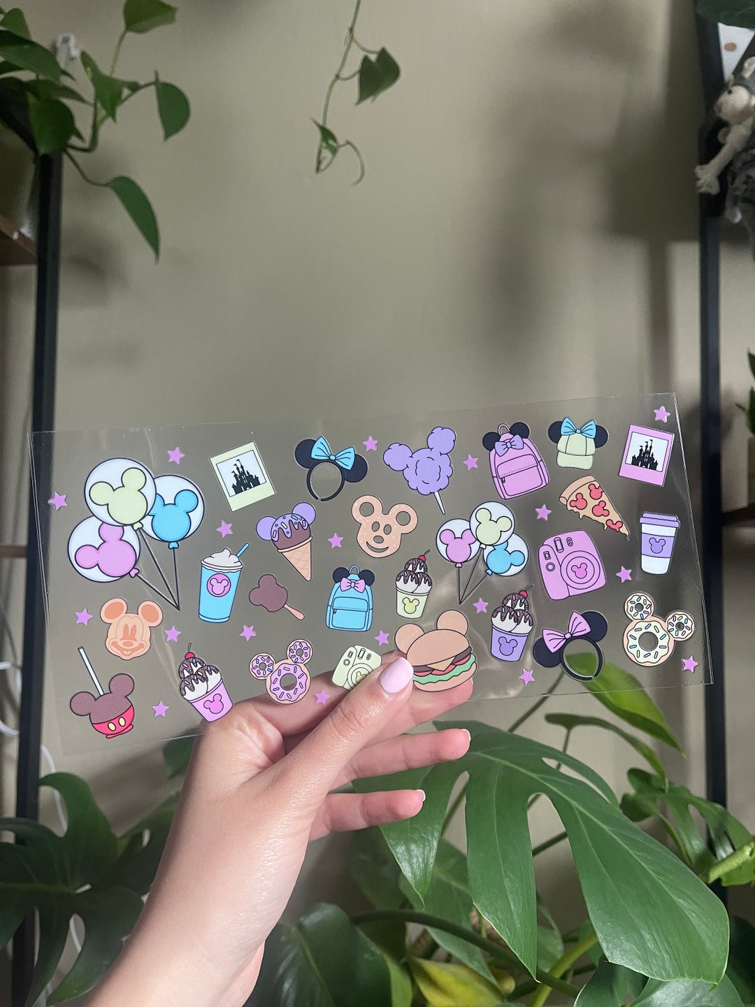 Mouse Theme UV DTF Cup Wrap: Uvdtf Cup and Tumbler Stickers, Ships Fast ...