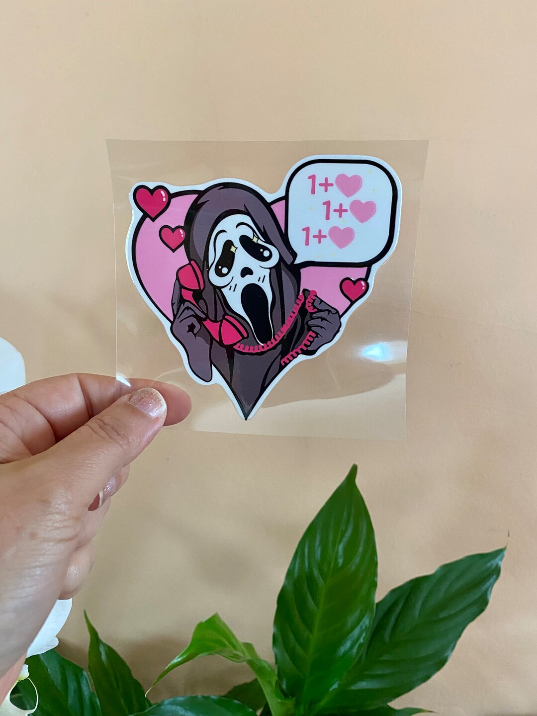 Uvdtf Scream Valentine 4 Inch Decals, Uvdtf Valentine Decal, Uv Dtf for ...
