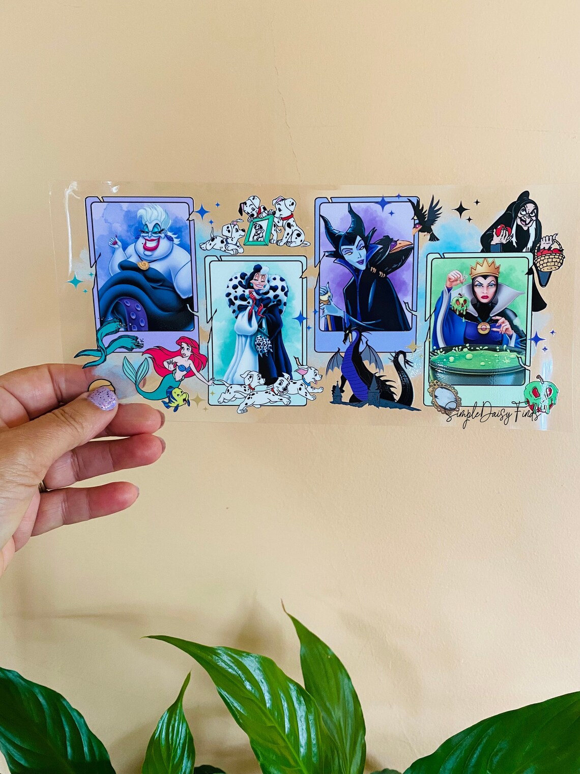 Princess Characters UV DTF Cup Wrap: Halloween Villain Uvdtf Cup ...