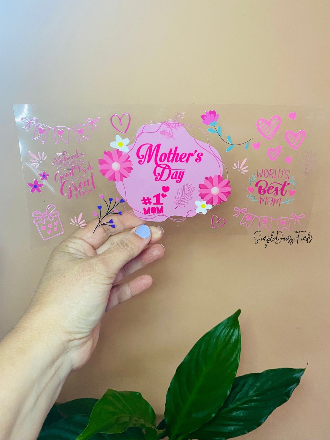 Uvdtf Mothers Day Cup Wrap, Uvdtf Mama Decal, Uv Dtf Permanent Stickers ...