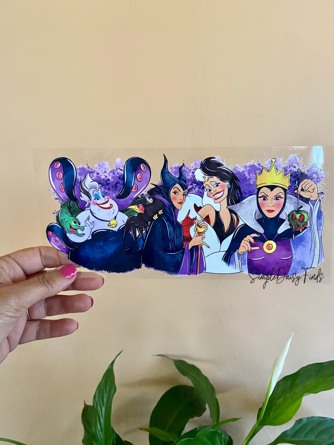 Uv Dtf Wrap Villain Characters, Halloween Uv Dtf Cup, Princess Uvdtf ...