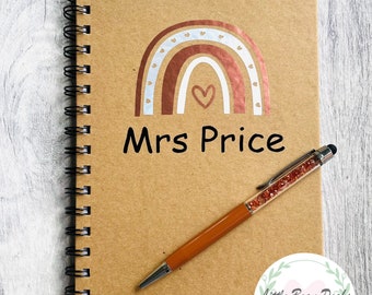 Personalised Notebook and Pen - Etsy UK