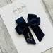 Personalised Ribbon Hair Bow Clip, School Bows, Back to School Bow ...