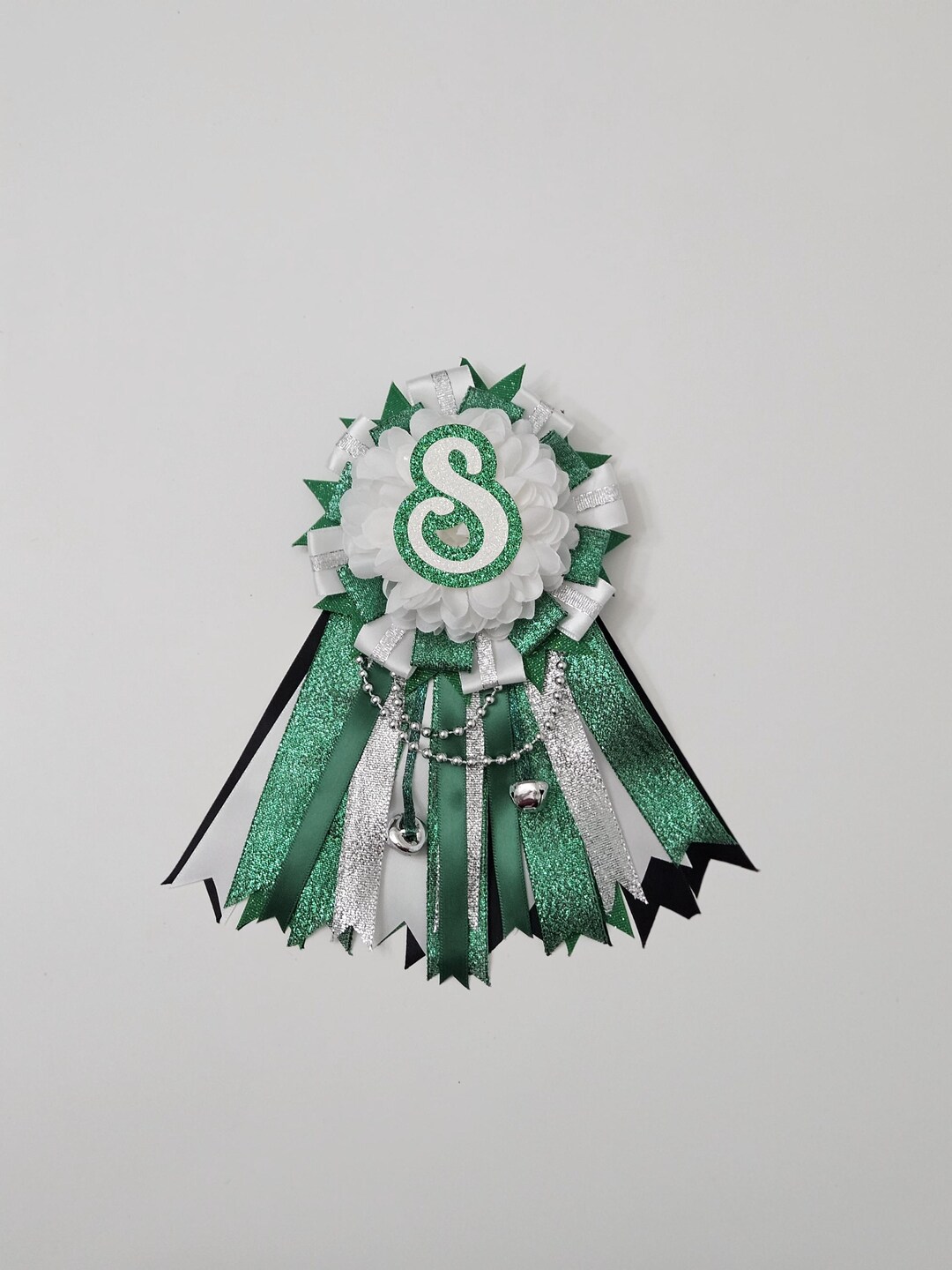 Green, Black White & Silver Homecoming Mini Mum | Homecoming Backpack ...